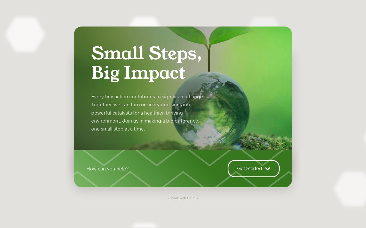 Small Steps, Big Impact.